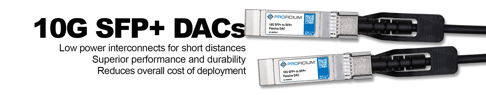 10G SFP+ to SFP+ Passive DAC Cables – Proficium.com